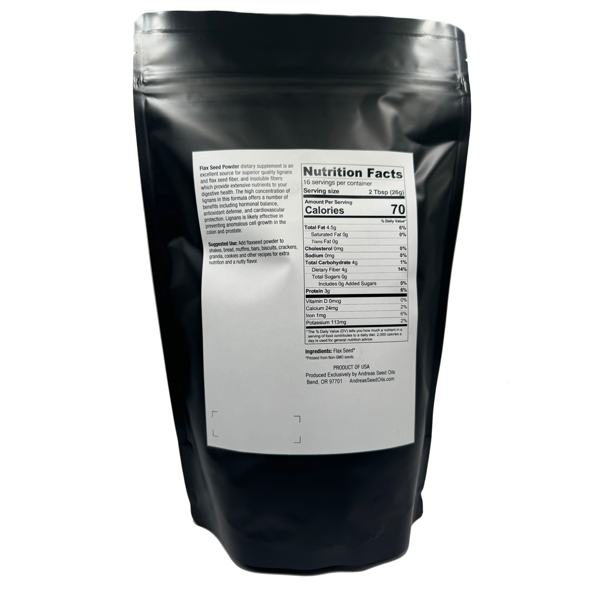 Flax Seed Powder | Loaded with plant-based omega-3’s and omega-6’s ...